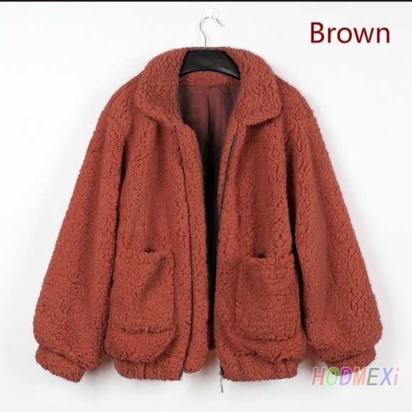 Jackets & Coats | Nwt Soft Plush Zipperup W Collar Teddy Jacket | Poshmark